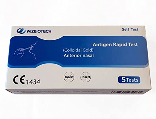 WizBiotech 5 Confezioni - Test Rapidi Nasale Tampone Rapido Kit Rapido ...